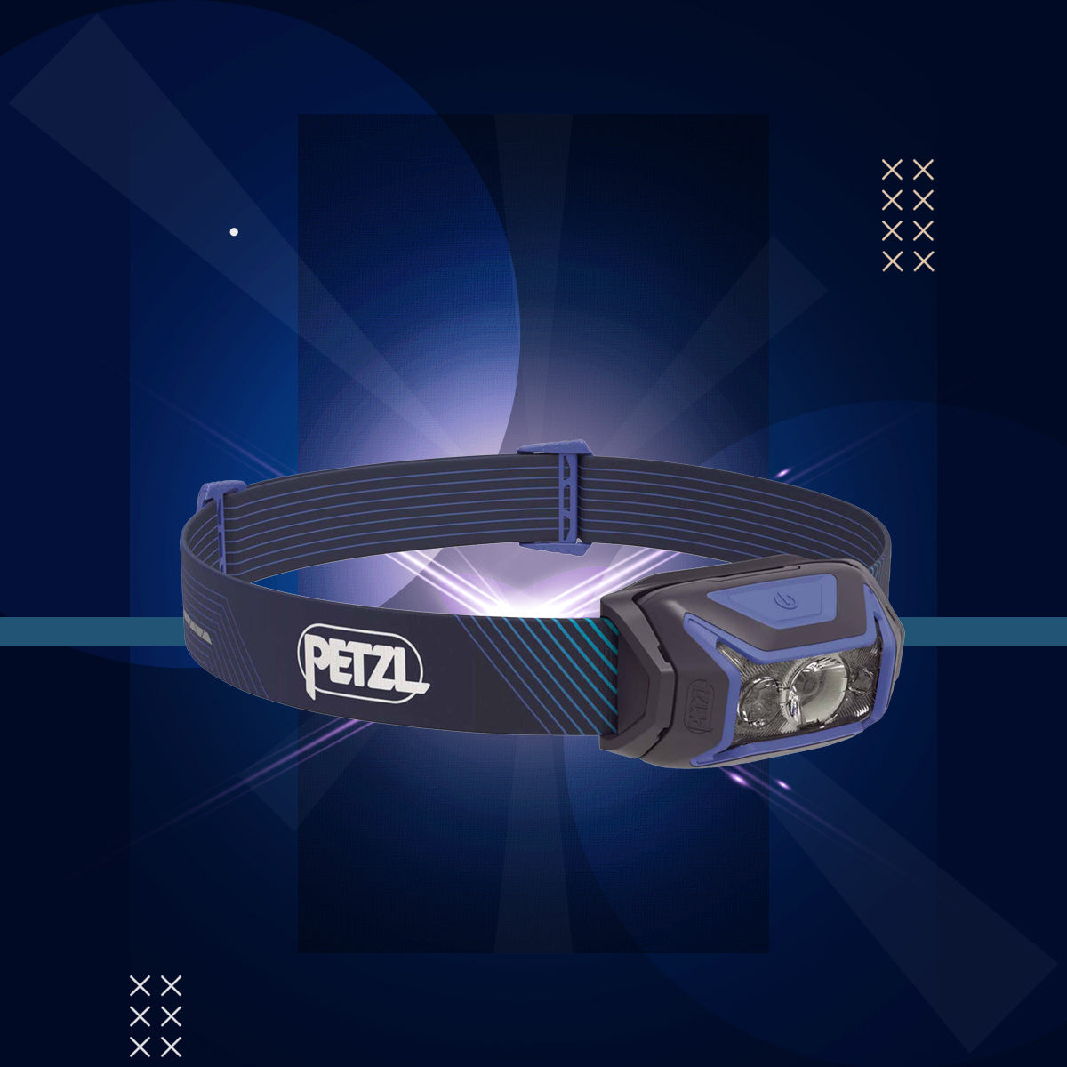 PETZL Actik Core, Rechargeable Front Lamp, Blue, U, Unisex-Adult