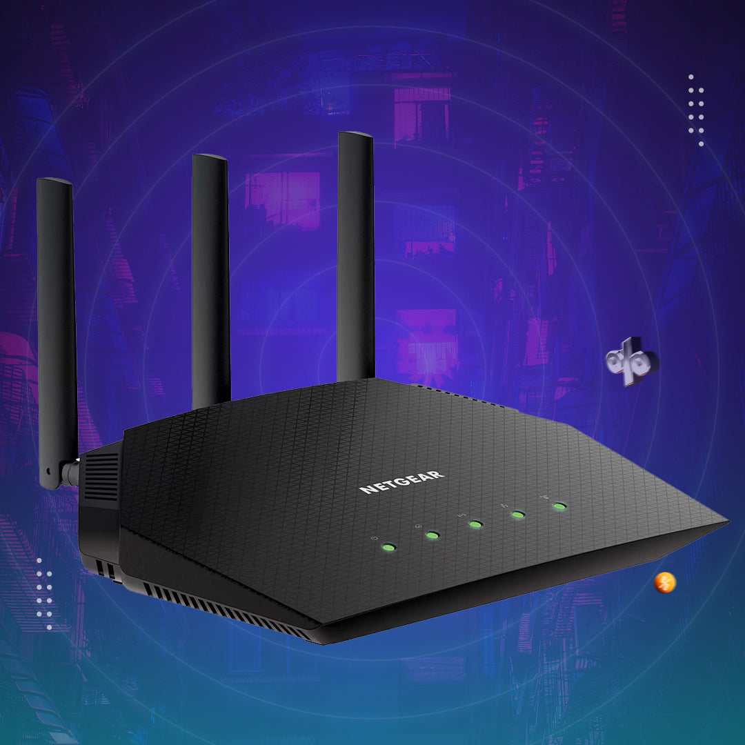 NETGEAR R6700AX WiFi 6 Router - AX1800, 1.8 Gbps, 1,500 sq. ft., 20 De